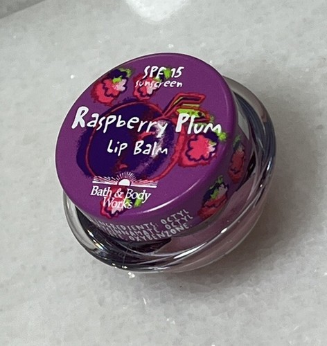 4 Bath & Body Works Raspberry Plum Lip Balm SPF 15 0.25oz *Discontinued* | eBay