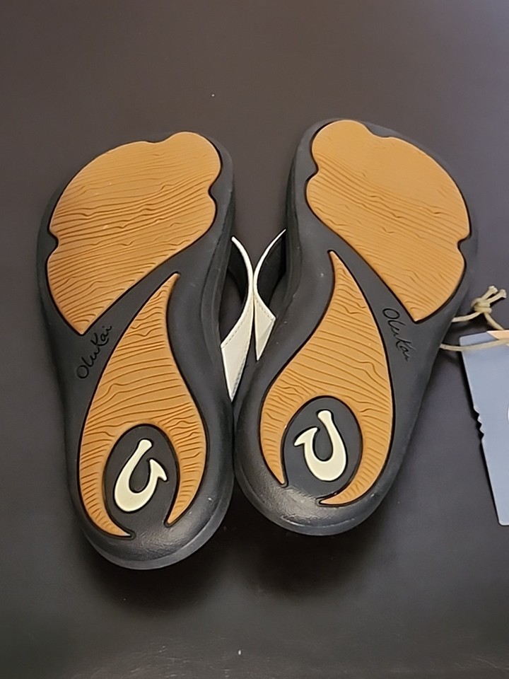 OluKai 'Ohana Bright White/Hua Womens Sz10 Flip Flops | eBay