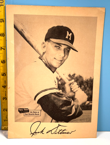 🔥 1953-57 Spic and Span Dry Cleaning Milwaukee Braves JOE DITTMER🔥 | eBay