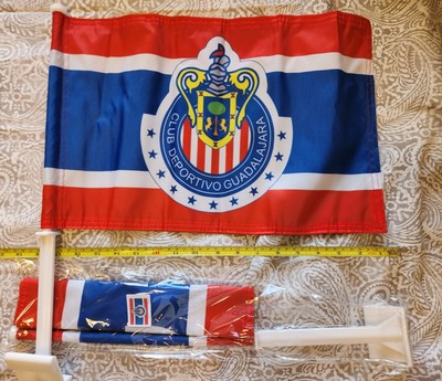 Chivas Guadalajara Soccer Futbol 12X18 Inch Car Window 2-Sided Flag Set ...
