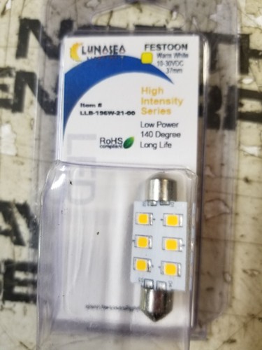 LOT OF3PC - LLB-196W-21-00 Pointed Festoon 6 LED Light Bulb - 37mm by ...