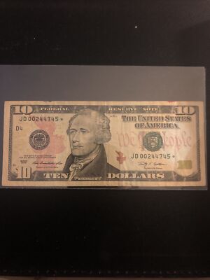 $10 Dollar Bill -- *STAR NOTE* | eBay