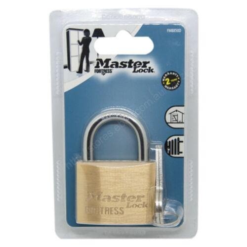 Master Lock Fortress 50mm Solid Brass Body Padlock FM8850D | eBay