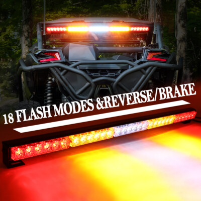 Colight 30Inch Rear Chase LED Light Bar w/ Brake Running Offroad UTV ...