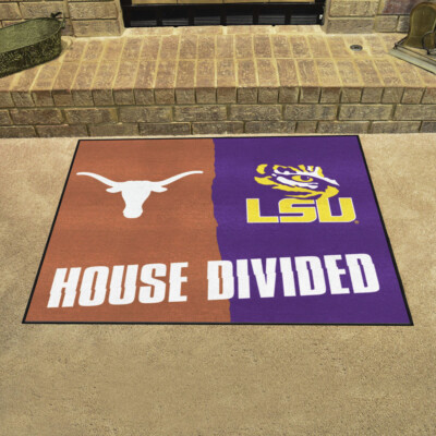 NCAA - House Divided - Texas / LSU House Divided House Divided Rug-34 ...