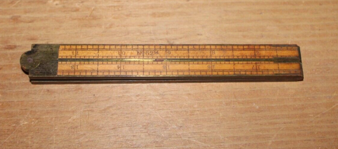 Vintage Stanley No 62 1/2 Clean four fold folding rule | eBay