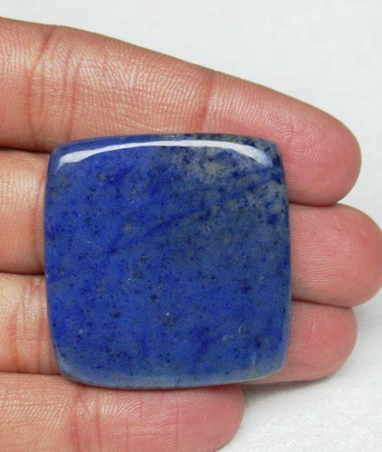 Dumortierite Cabochon Square Gemstone 97.60 Cts. Flat Back Cabochon H ...