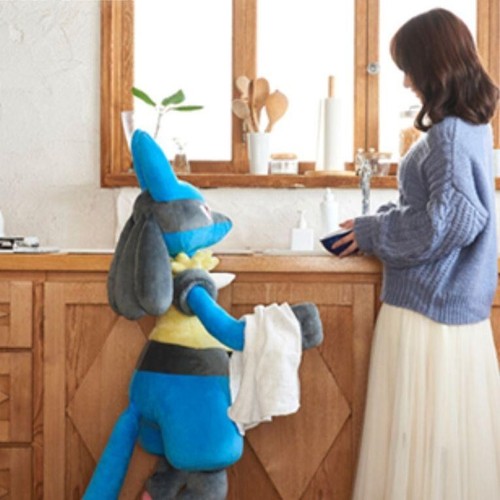 LUCARIO PLUSH LIFE SIZE POKEMON CENTER Jumbo Japan NEW | eBay