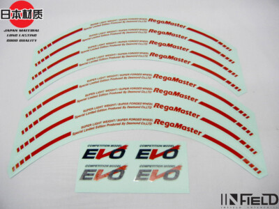 JAPAN MATERIAL 16" EVO REGAMASTER HIGH QUALITY REPLACEMENT DECAL ...