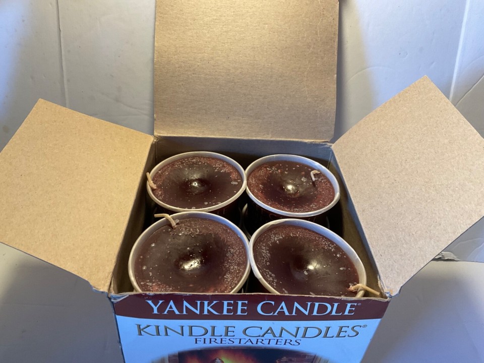 YANKEE CANDLE 12 KINDLE CANDLES FIRESTARTERS BRAND NEW OPENED BOX | eBay