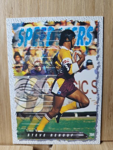 STEVE RENOUF🏆1995 Dynamic Series 2 #204 Speedsters NRL Card🏆 | eBay ...