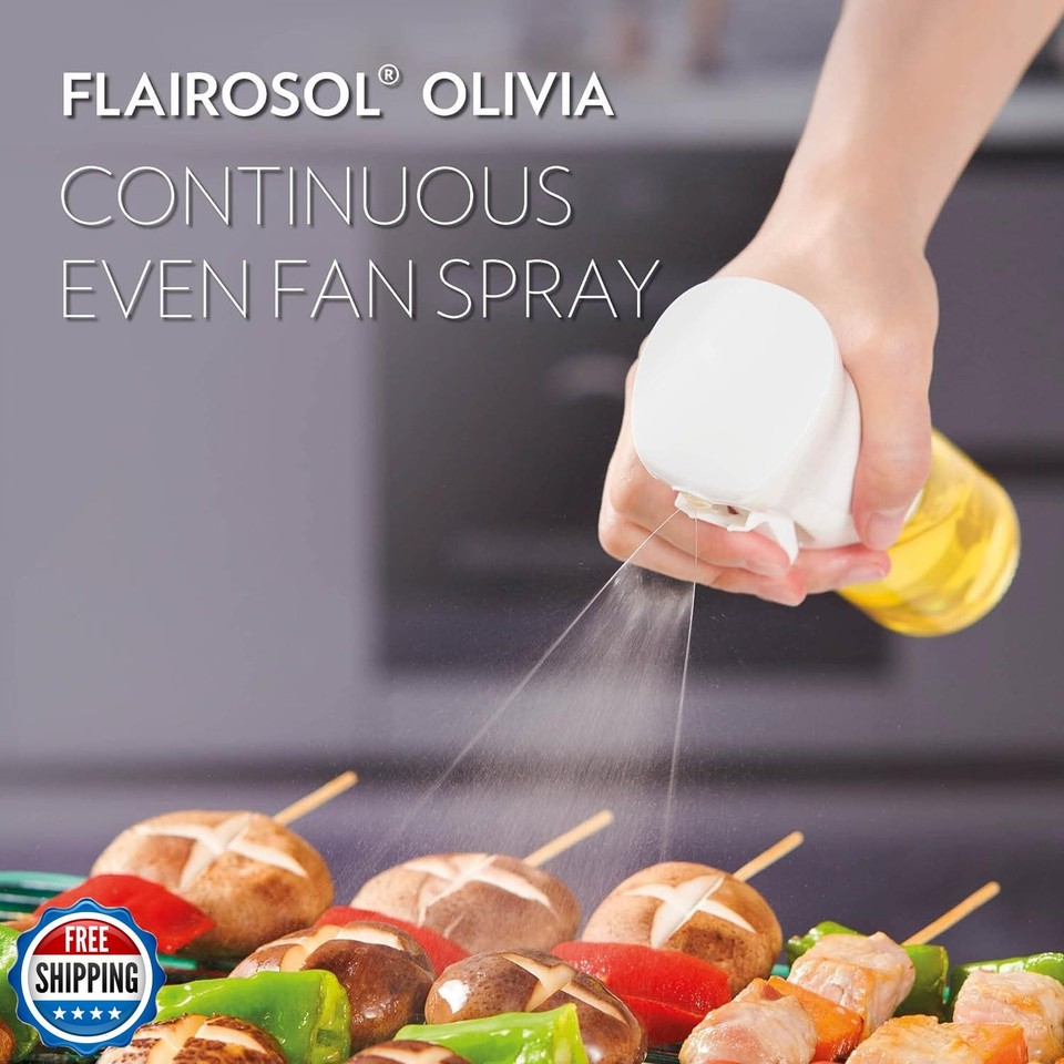 FLAIROSOL OLIVIA. The Original Advanced Oil Sprayer for Cooking, Salads ...