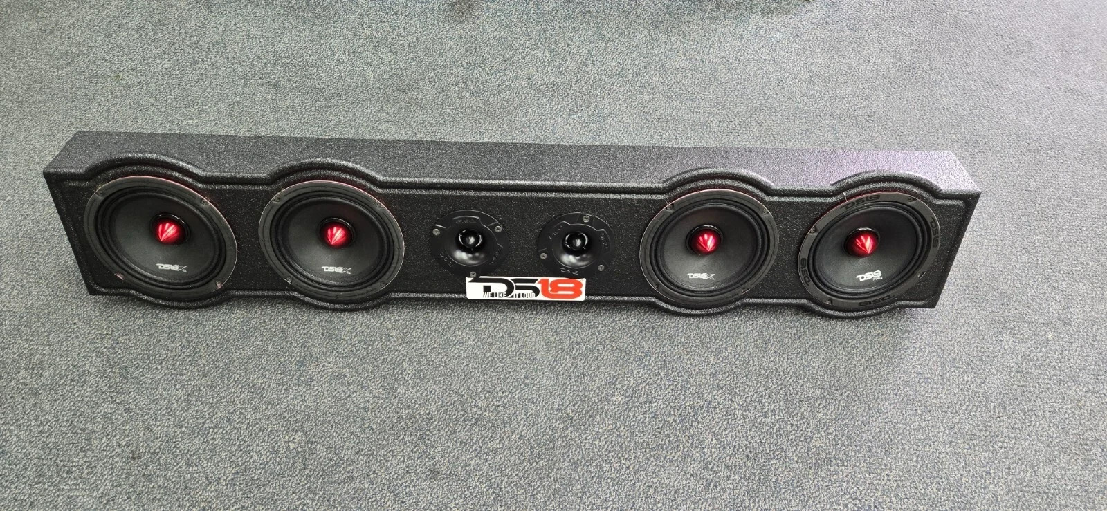 DS18 42 " Custom box fully assembled - 4 6.5" 500w max Pro Audio + 2 ...