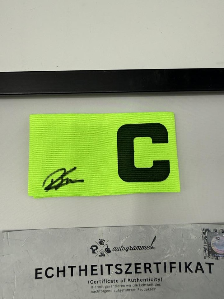 Captain's Armband Daniel Svensson Signed In Frame Borussia Dortmund COA ...