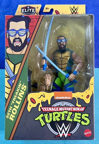 Seth Rollins /Leonardo Mattel WWE X TMNT ELITE COLLECTION Action Figure ...