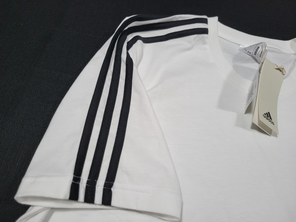 Adidas Men 3-Stripe SJ Shirts Running Training Tee Casual GYM Jersey ...