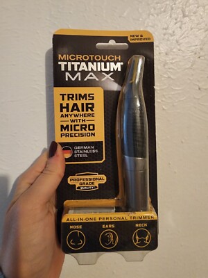 MicroTouch Titanium Max Personal Trimmer Professional Grade German Led ...