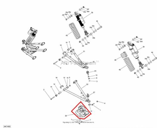 Can-Am 2018 Outlander 1000r RH Joint Protector 706202809 OEM for sale ...