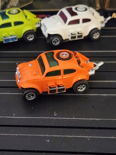 Vintage Aurora AFX Orange BAJA BUG VW HO Slot Car Volkswagen Runs | eBay