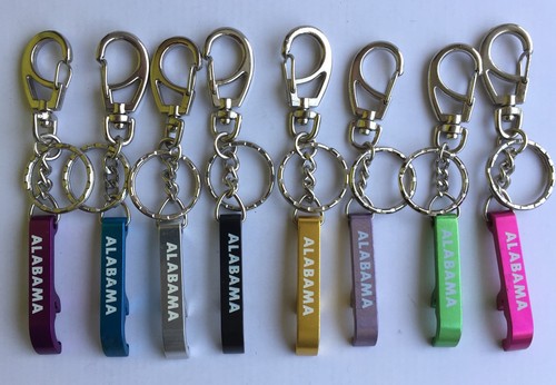 3 X ALABAMA Key-chain + Bottle Opener/POP-TOP can/Key-ring different ...