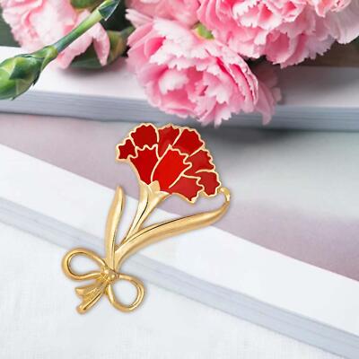 Mother's Day Gift Carnation Brooch Elegant Carnation Flower Brooch ...