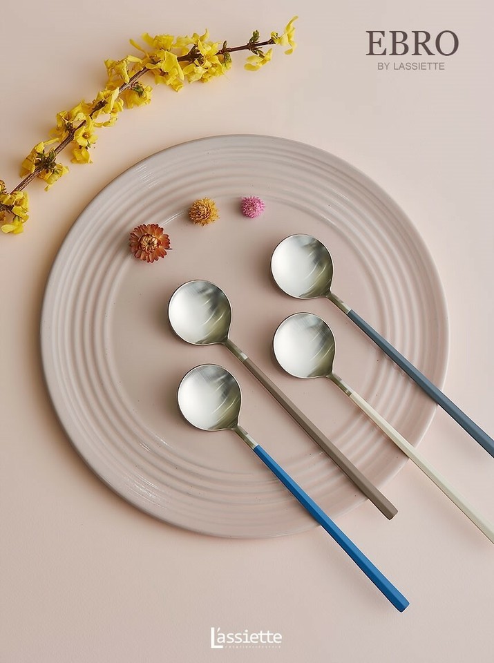 Lassiette Ebro Korean Premium Custom Dinnerware Cutlery 4Set Spoon ...