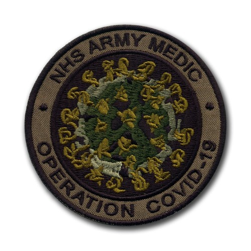 NHS ARMY MEDIC Operation COVID - subdued Patch/Badge Embroidered | eBay