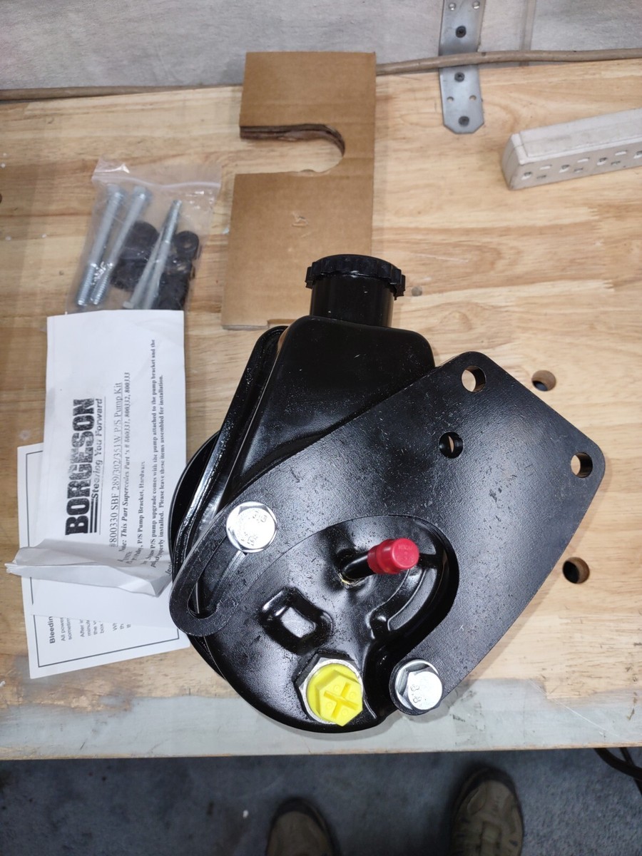 1968 Mustang Power Steering Pump Borgeson Ecklers Power Steering Pump;