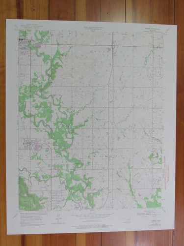 Sperry Oklahoma 1975 Original Vintage USGS Topo Map | eBay