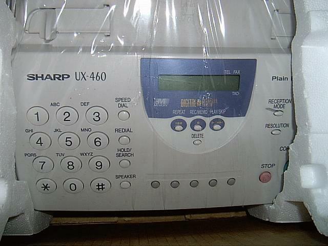 Sharp UX-460 Plain Paper Fax Machine Phone Copier Facsimile Sharp ...