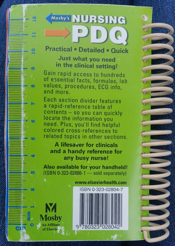 Mosby's Nursing PDQ : Practical, Detailed, Quick Reference by Mosby ...