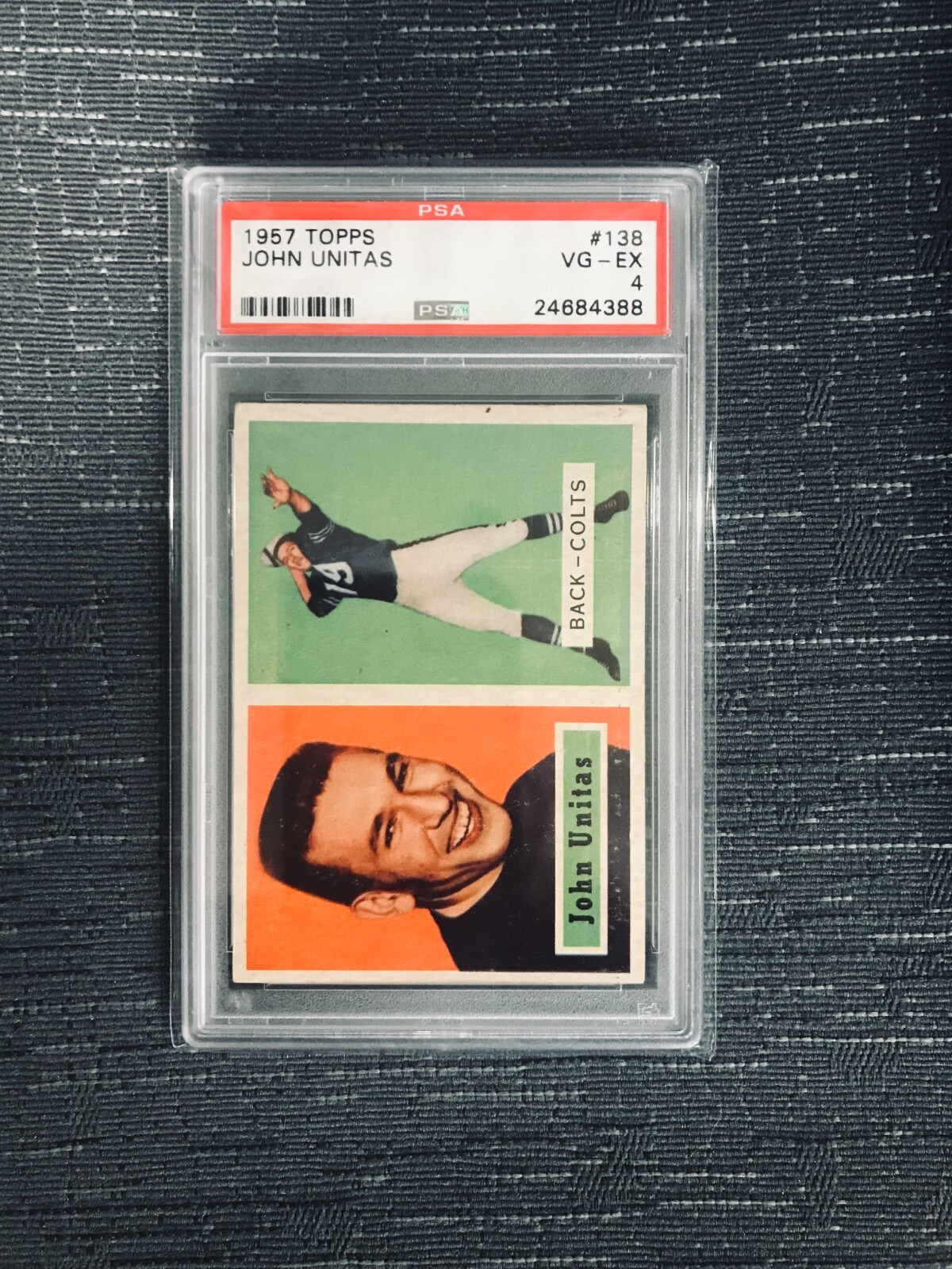 1957 Topps #138 John Unitas Baltimore Colts HOF RC Rookie PSA 4 (VG-EX ...