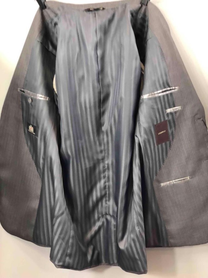 NWT VITARELLI Gray Stripes Patterns Men's Suit & Blazer Sz 42L | eBay