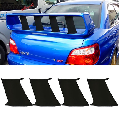 Fits 02-07 Subaru Impreza WRX STI 4PCS Trunk Spoiler Wing Stabilizer ...