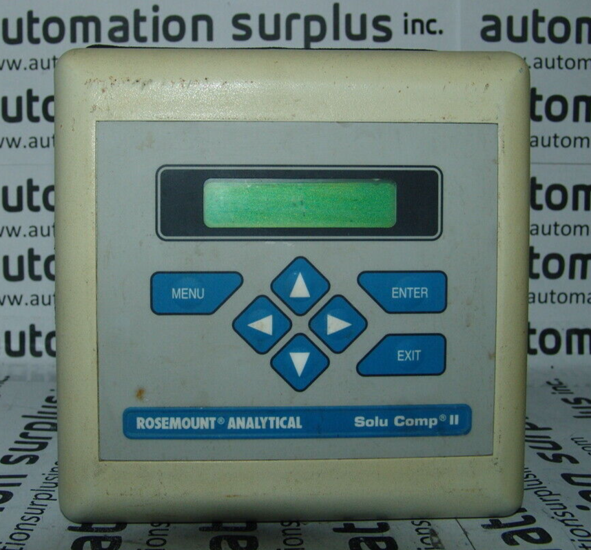 ROSEMOUNT ANALYTICAL SOLU COMP II 1055-02-10-21 TOROIDAL CONDUCTIVITY ...