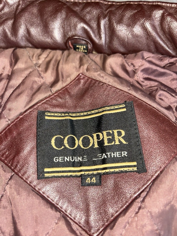 Vintage Cooper USAF Bomber Pilot Flight Jacket Mens 44 Large Military ...
