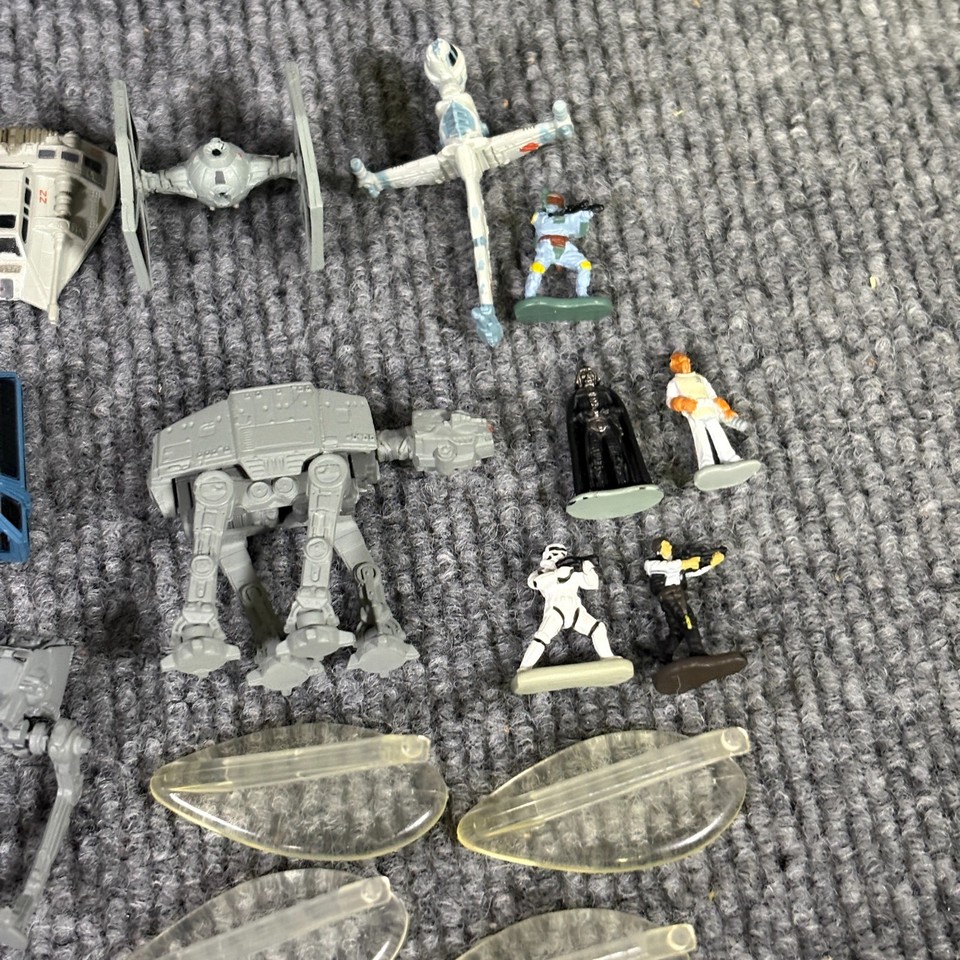 47 Star Wars Micro Machines 90s Lot 14 Ships & 33 Figures w/Stands HTF ...