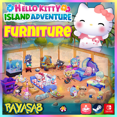 ALL Furniture Sets 💖 Hello Kitty Island Adventure | Events & Themes ...