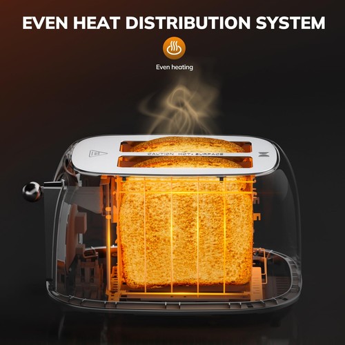 Toaster Touch Control, Retro Toaster with Touchscreen, Stainless Steel ...