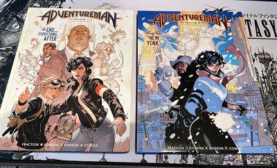 ADVENTUREMAN Vol 1 & Vol 2 Hardcovers SIGNED by Terry Dodson & Rachel ...