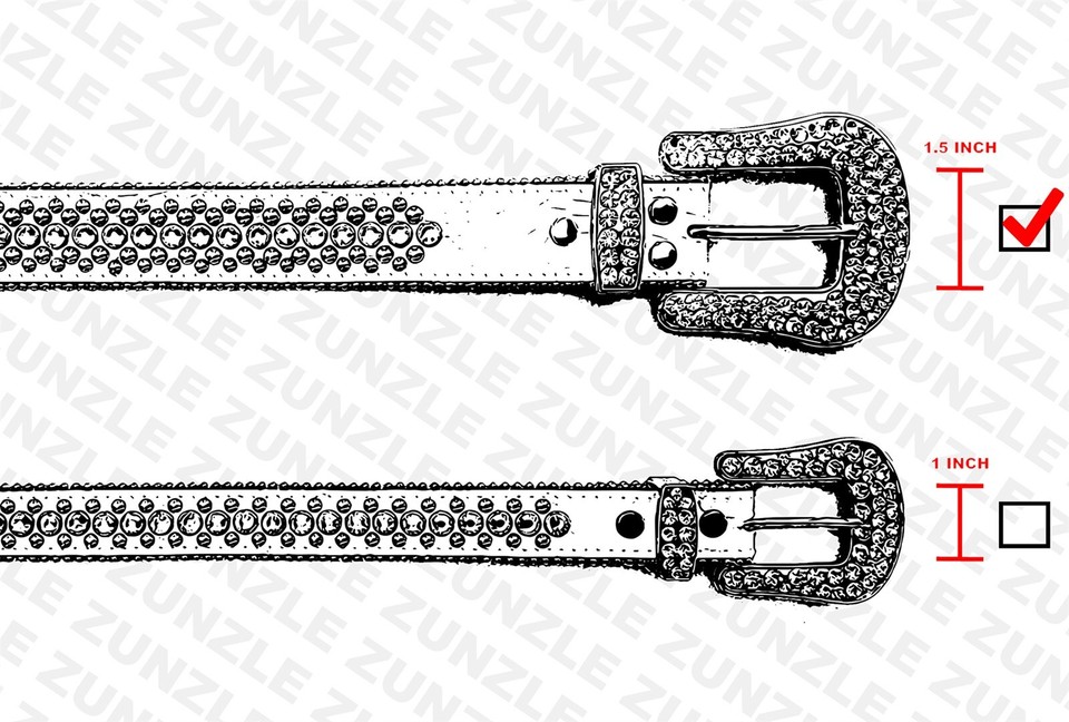 BB Simon Veronica Belt Jet Black Crystal Leather Rap Rapper 30 32 34 36 ...