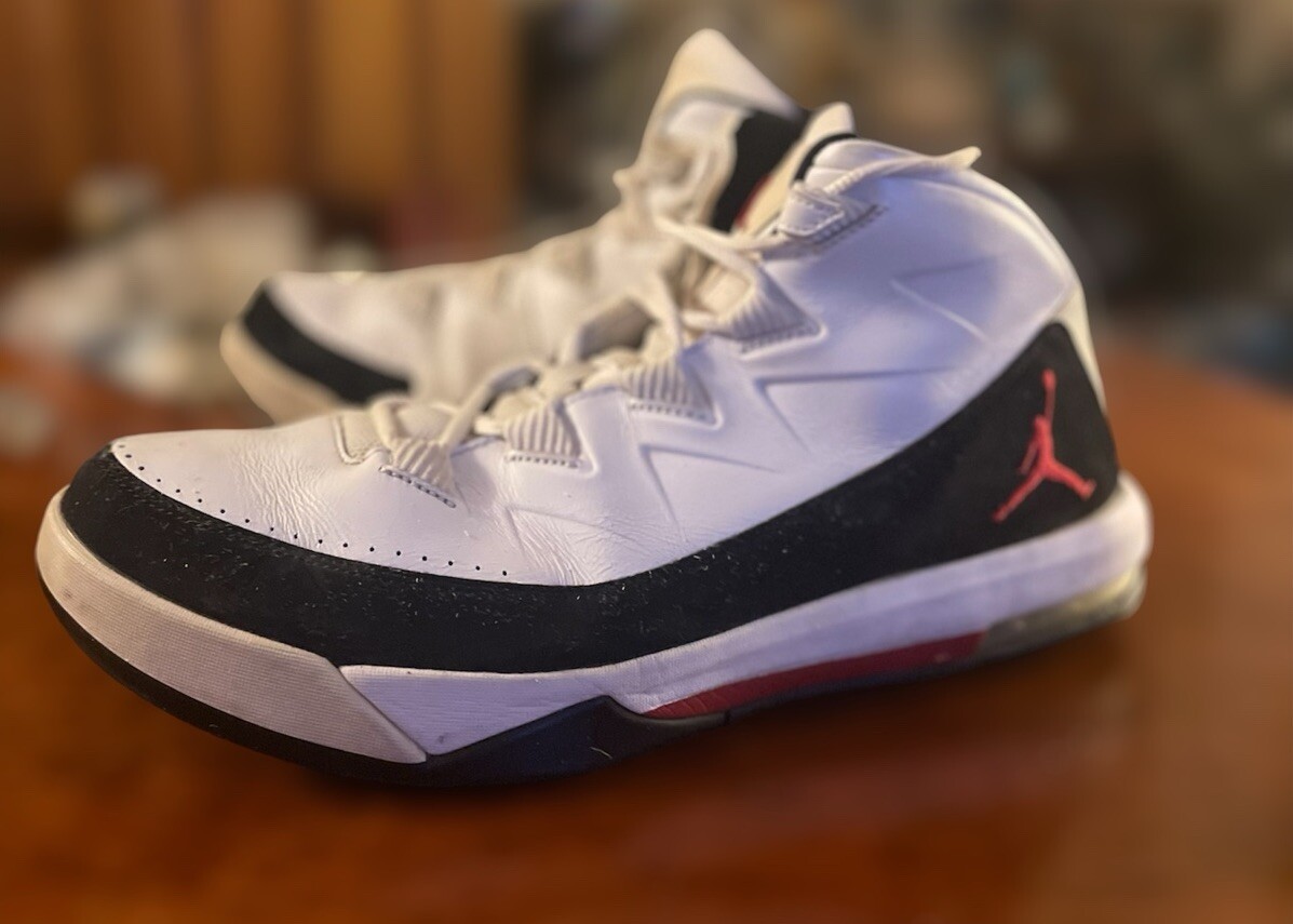 Nike Jordan Air Deluxe 2 White Black Red Jump Man Me… - Gem