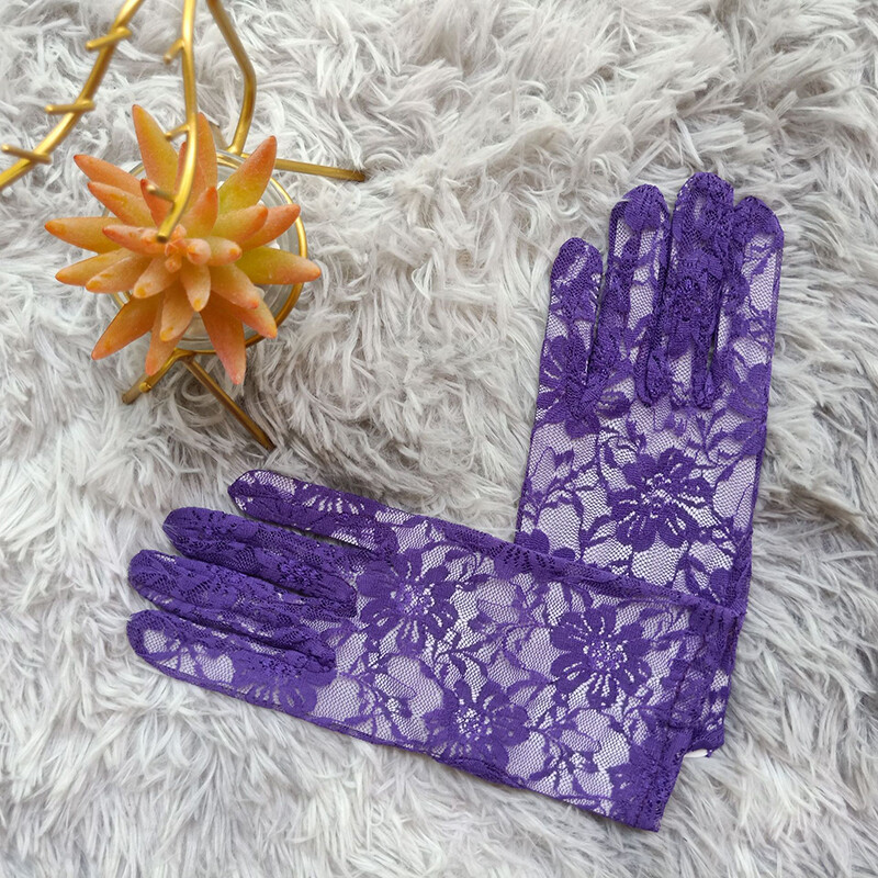 Women Sexy Gloves Floral Printted Fingerless Summer Anit UV Driving ...