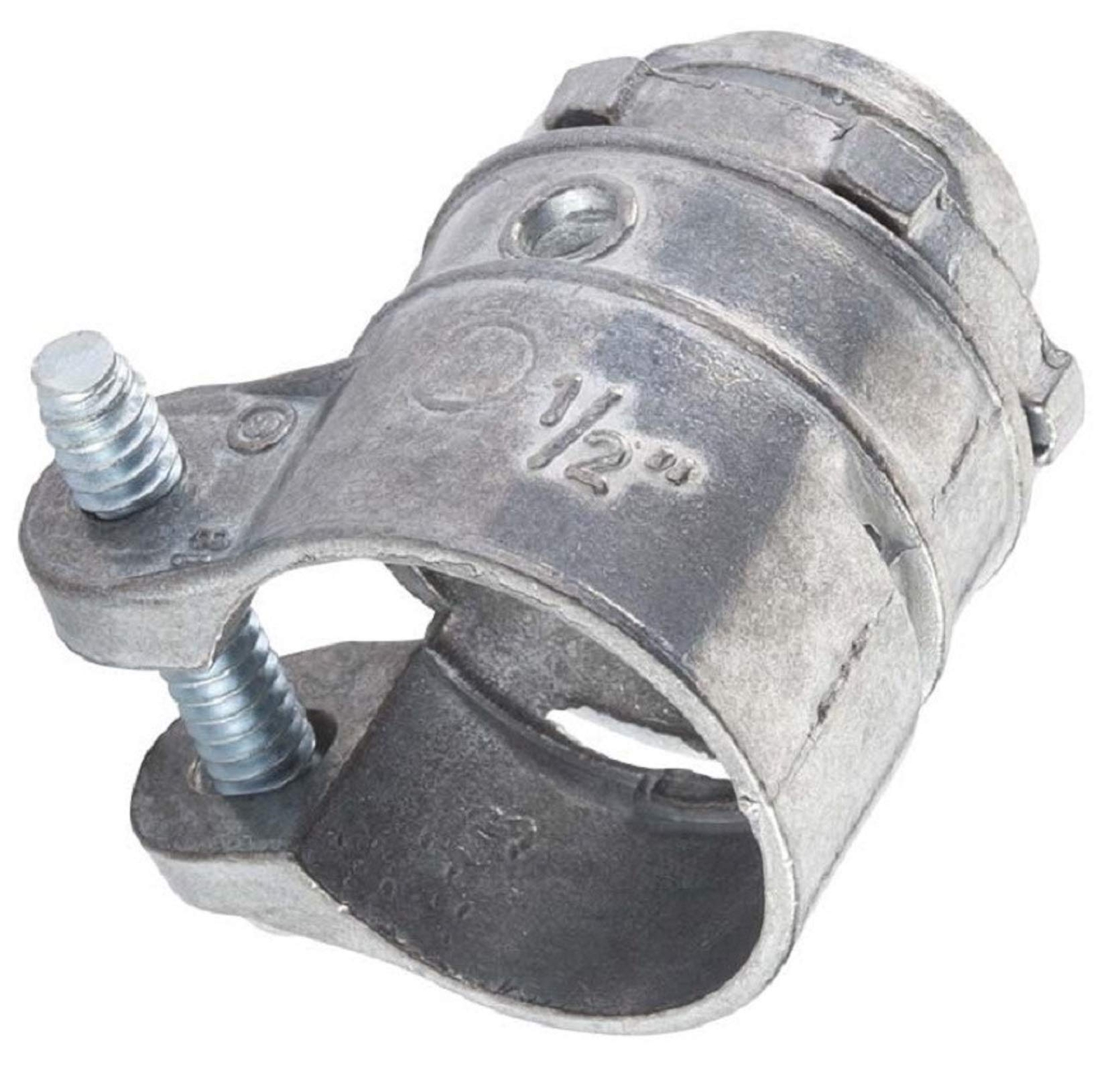3-Pack 1/2" Flexible Metal Conduit Squeeze Connector, Steel, Halex ...