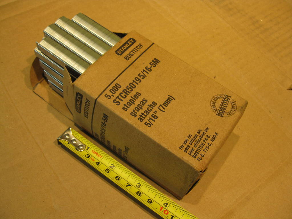 Stanley Bostitch STCR5019 5/16-5M Power Crown Staples PK5000 Hammer ...
