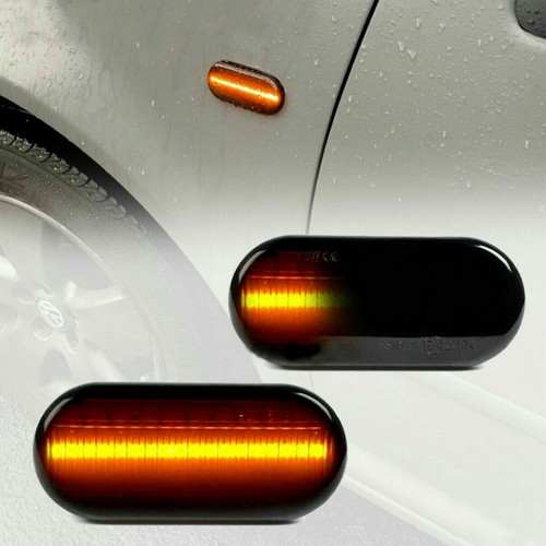 2PC LED Sequential Side Marker Signal Light For VW MK4 Golf Jetta GTI ...