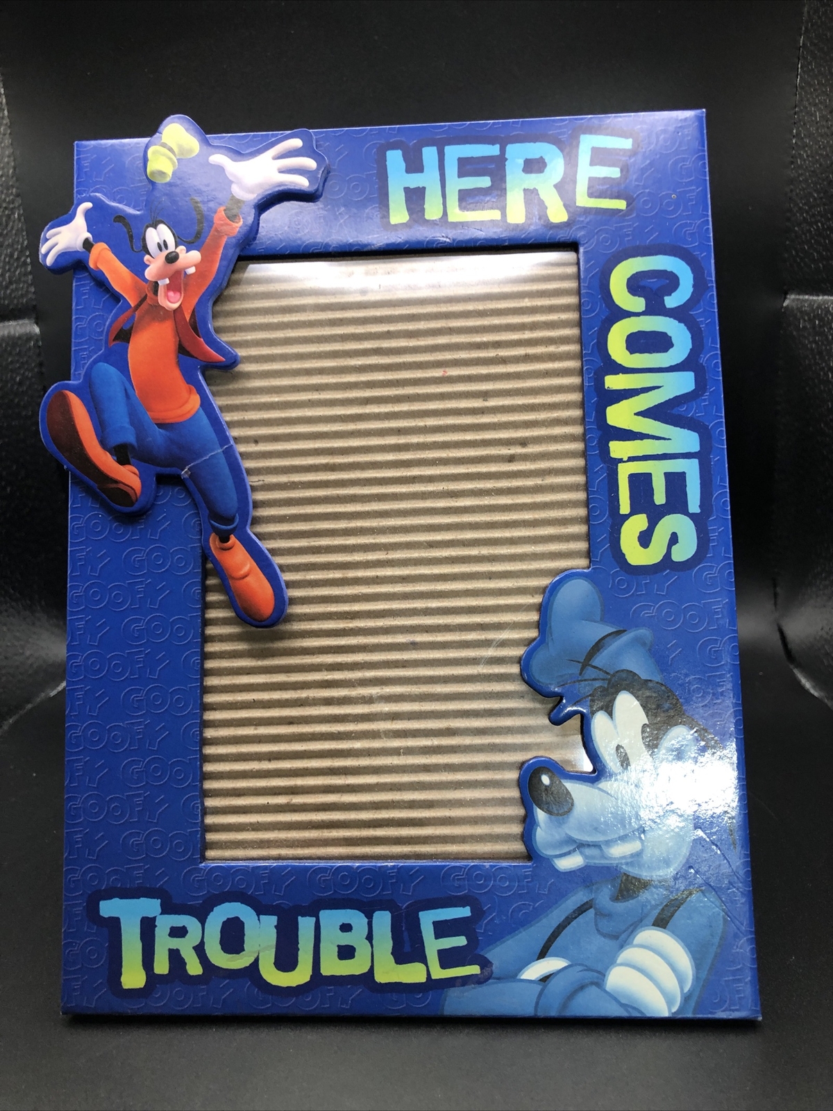DISNEY Photo PICTURE FRAME 6”X 4” GOOFY Here Comes Trouble Jerry Leigh ...