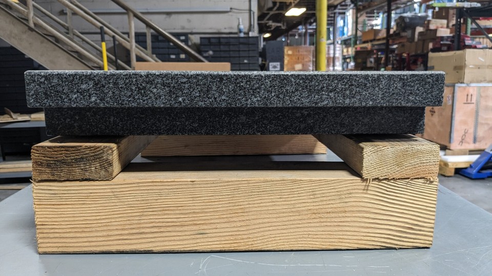 SPI Granite Inspection Surface Plate 2-Ledge Grade A 24" L x 18" W x 3 ...