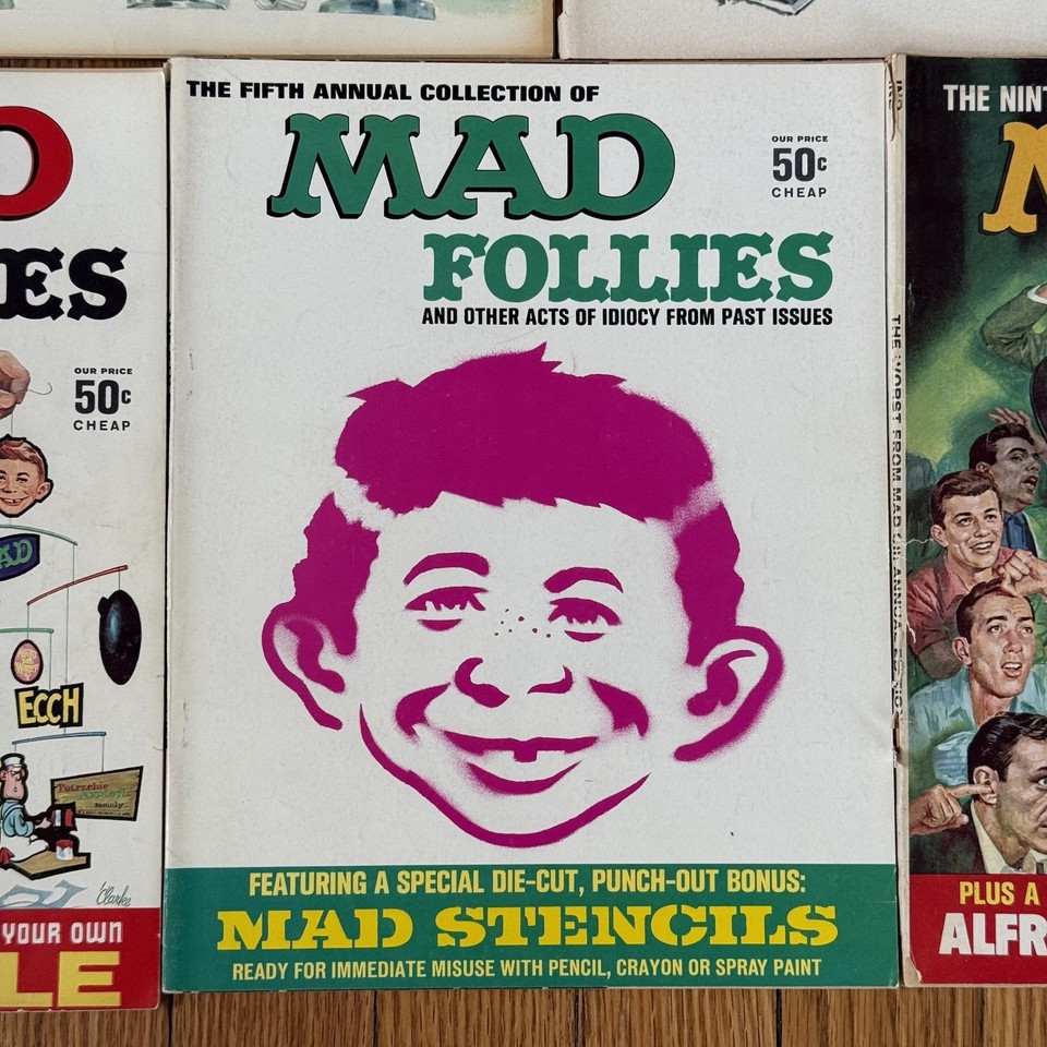 MAD Magazine 1966-67 104-111 Plus 4th 5th Annual Collection (Lot of 11 ...