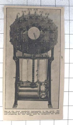 1903 Admiralty Machine For Calculating Tides And Preparing Tide Tables ...